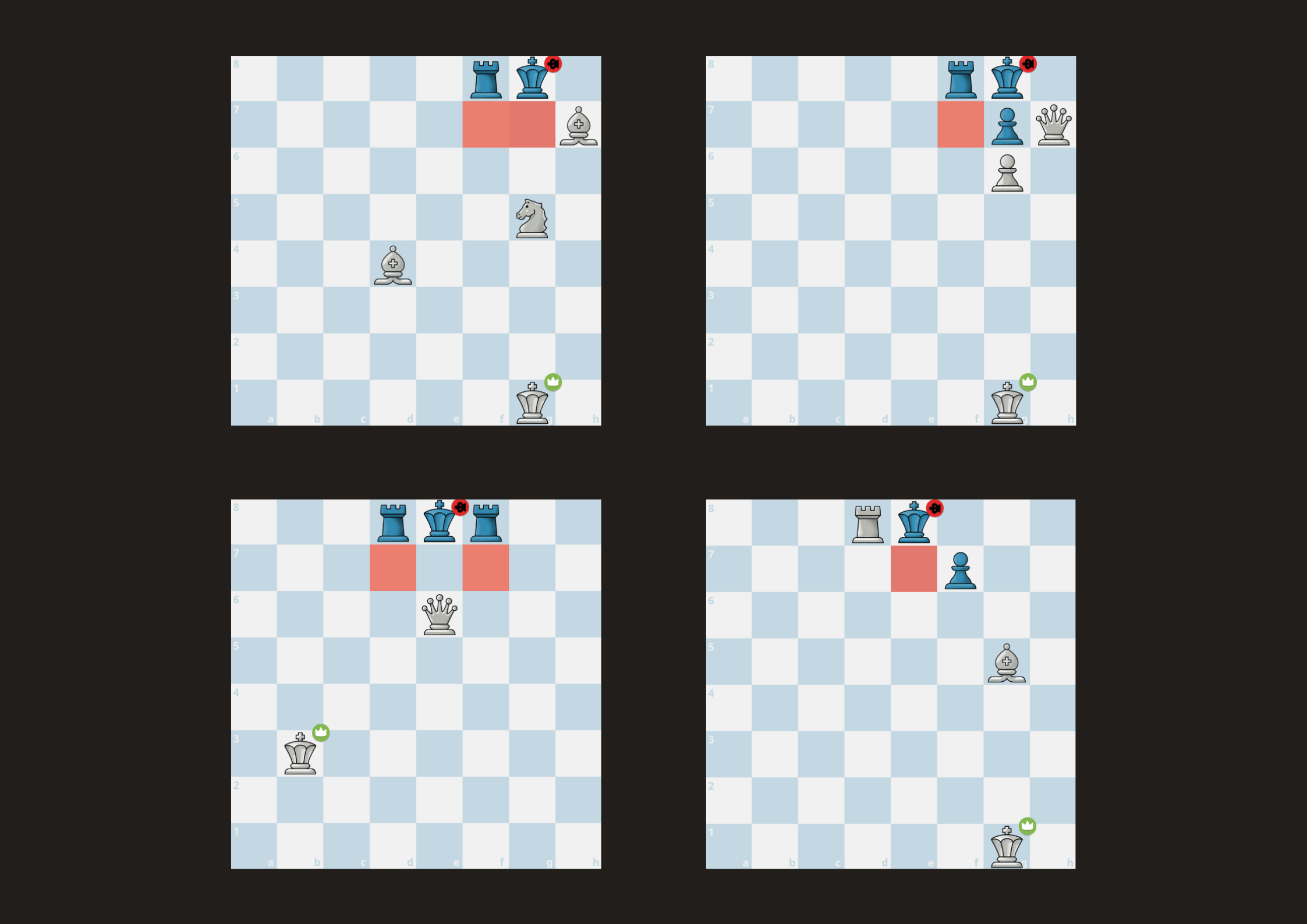 Checkmate Pattern: Blackburne's Mate, Damiano's Mate, Epaulette Mate, Opera Mate · My Awesome Site