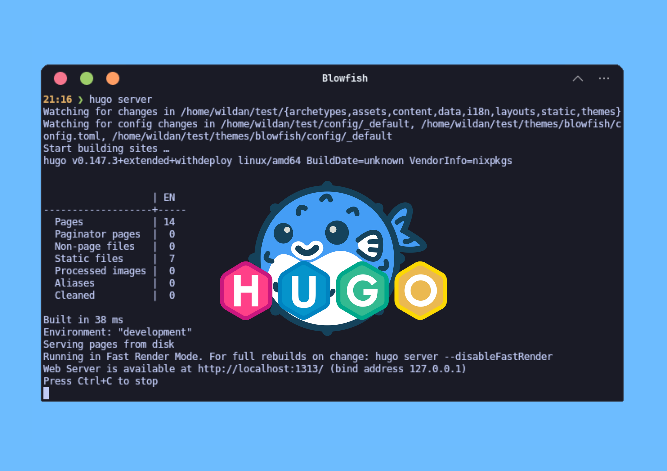 Blowfish: Another Special, Modern, and Feature-Rich Hugo's Theme · My Awesome Site