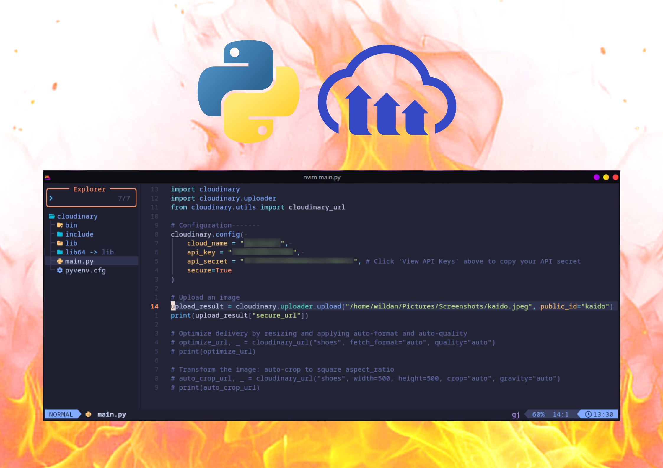 Automatic Image & Video File(s) Hosting in Cloudinary through Python · My Awesome Site