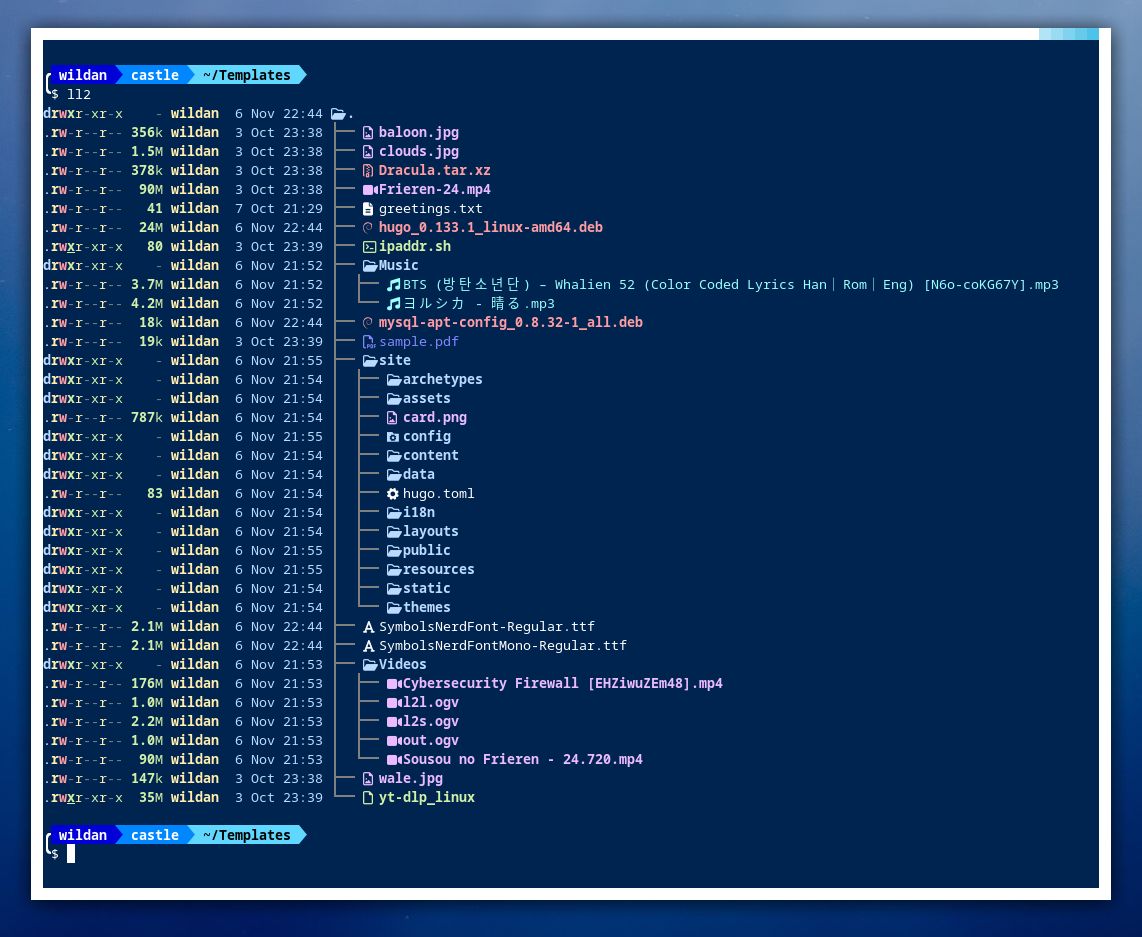 Exa-Eza as a Modern Replacement for ls · My Awesome Site